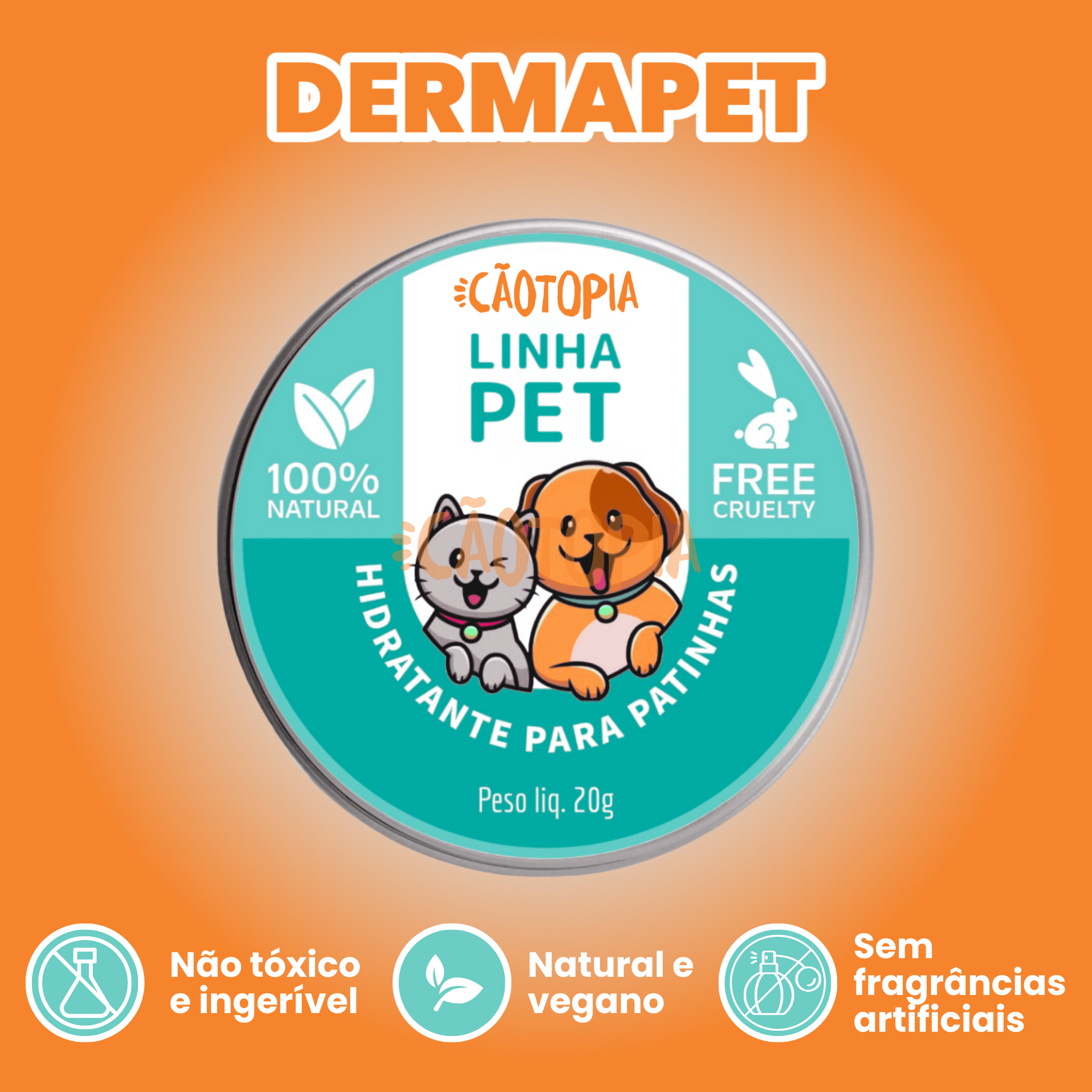 DermaPet - Creme Hidratante para patinhas e focinhos